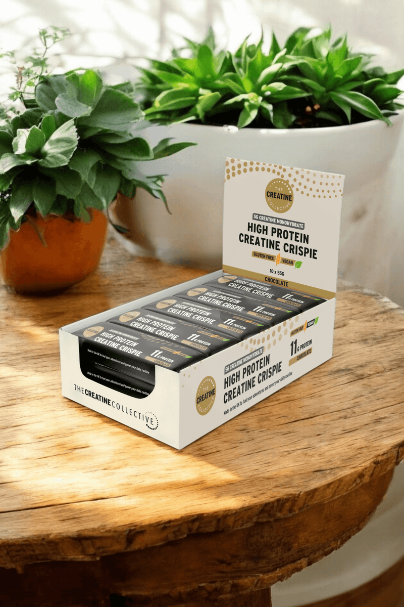 Chocolate Protein Crispy Bar with Creatine - Pack of 10 – The Creatine ...